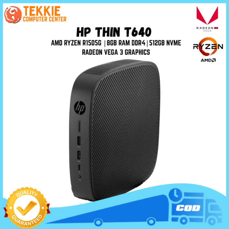 HP THIN T640 RYZEN R1505G | 8GB RAM DDR4 | 512GB NVME | 16GB RAM DDR4 ...
