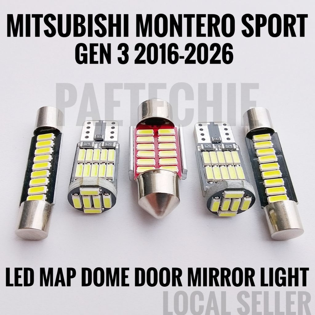 Mitsubishi Montero Sport 2020-2025 LED Map Dome Light Trunk Door Plate ...