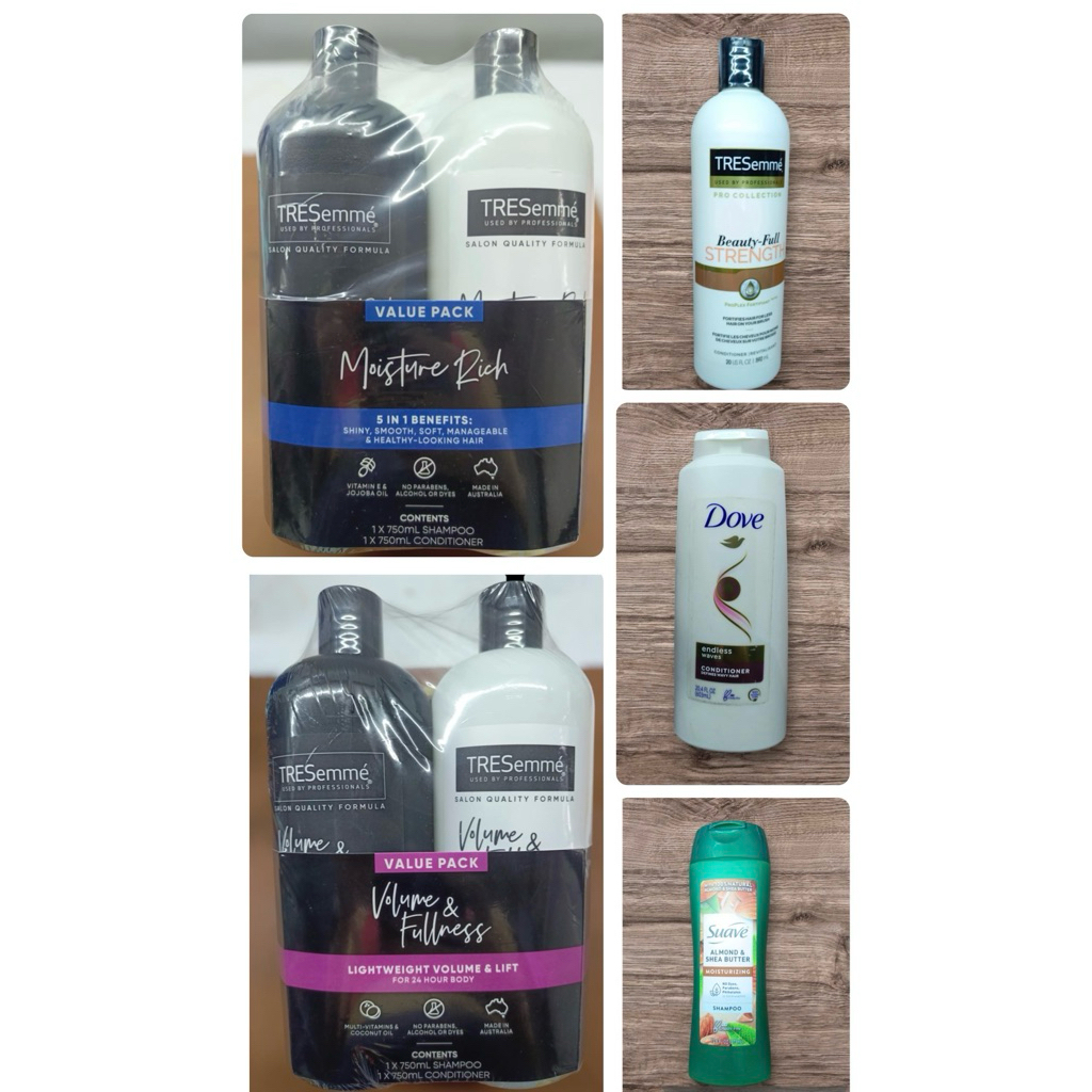 TRESemme Shampoo and Conditioner | Dove | Suave Shampoo and Conditioner ...