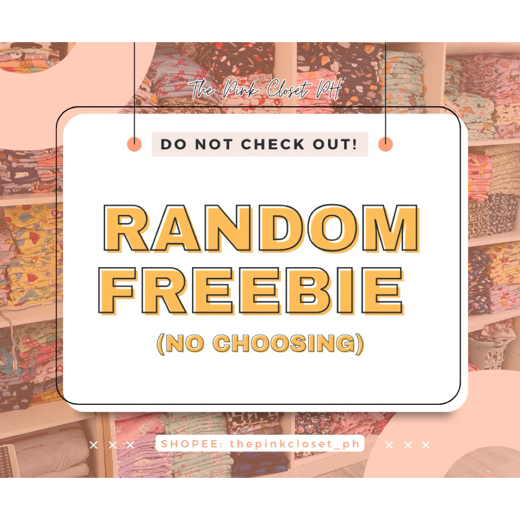 Random Freebie (Do not Check out) | Shopee Philippines