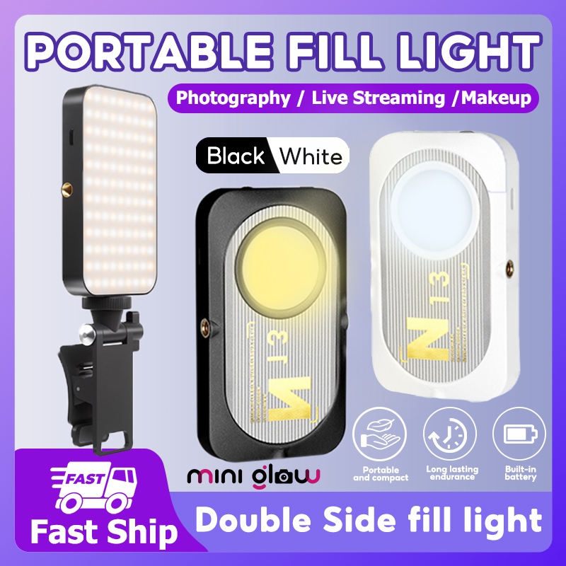 Portable Fill Light - Dual-Side High Color Rendering Lighting, Evenly ...