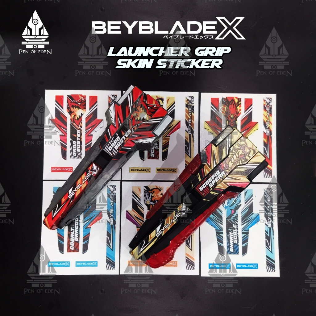 Beyblade X Launcher Grip Skin Sticker | Shopee Philippines