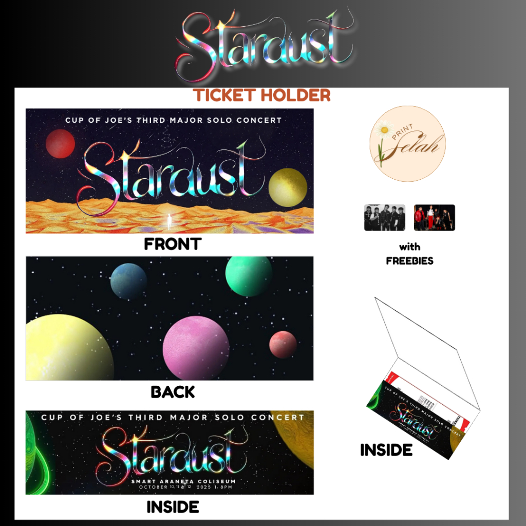 CUP OF JOE STARDUST CONCERT TICKET HOLDER by Printselah | Shopee ...
