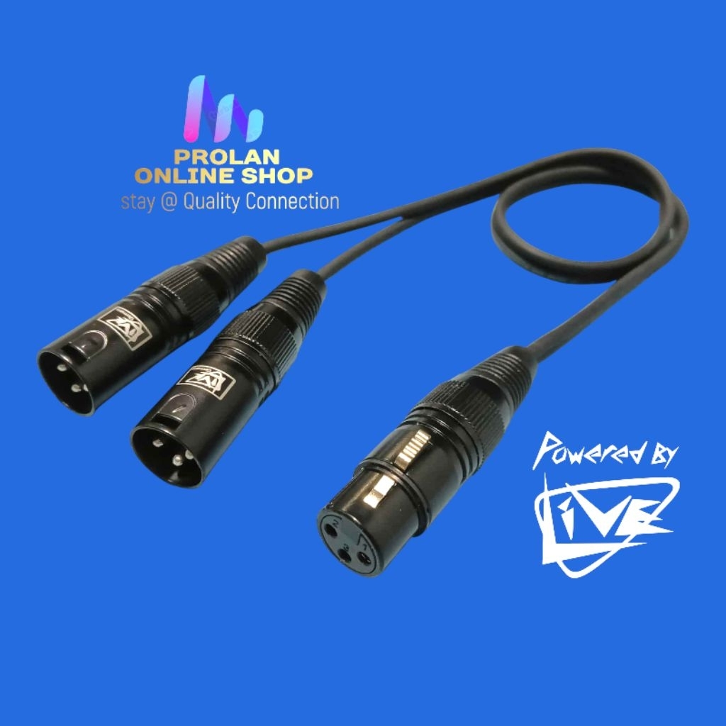 XLR FEMALE to DUAL XLR MALE ( SPLITTER ) | Shopee Philippines