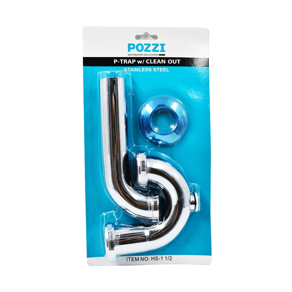 POZZI 1 1/2" P-TRAP W/ CLEAN OUT (BLISTER) SS 201 | Shopee Philippines