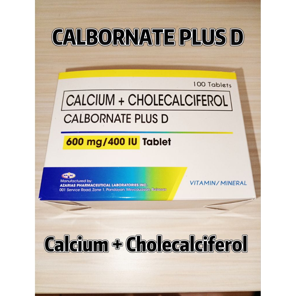 CALCIUM + CHOLECALCIFEROL Rapcenate / Calbornate plus D100 TABLETS ...