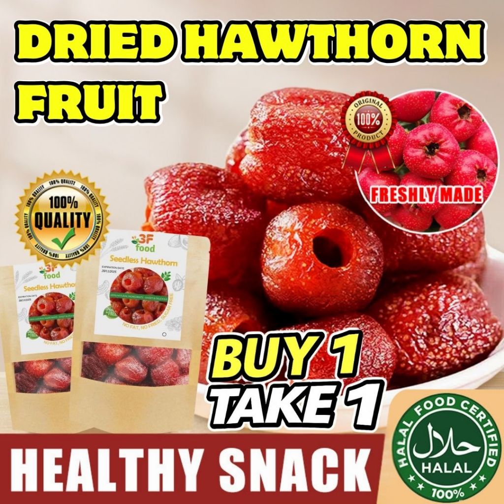 【B1T1】Seedless Hawthorn / Sweet and Sour Appetizing Snack /Ready-to-Eat ...