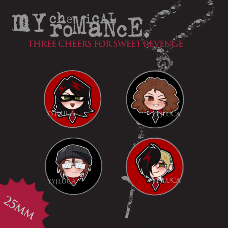 (yyjluca) My Chemical Romance Pin Set 25mm | Shopee Philippines