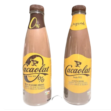 Cacaolat Chocolate Milk Original & Zero Sugar 1 Litre - No Added Sugars ...