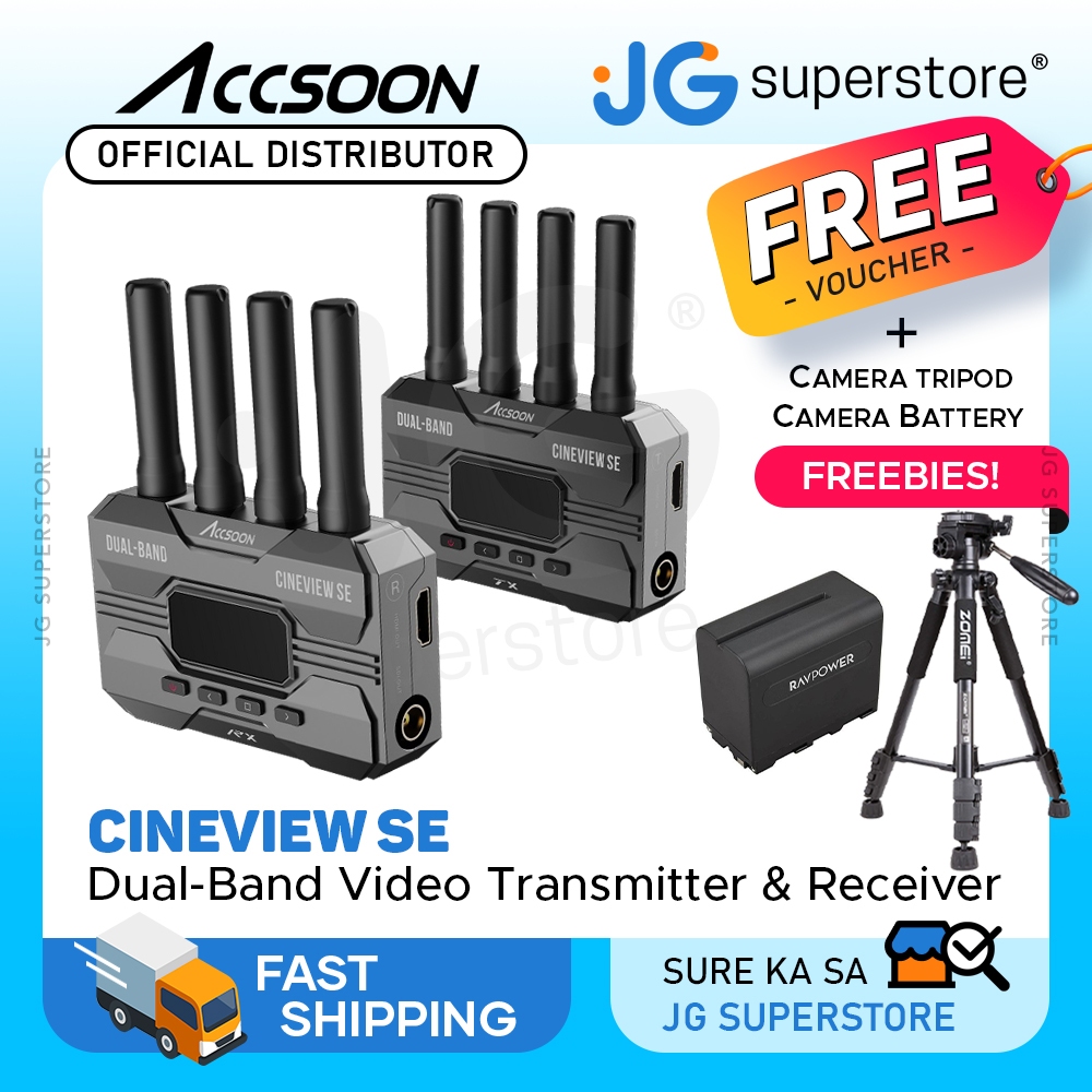 Accsoon CineView HE / SE Wireless Video Transmitter & Receiver Dual-Band Transmission System ...