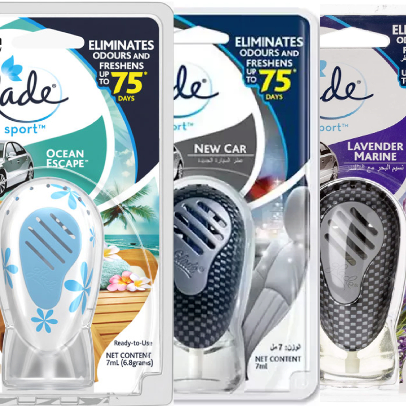 Glade Car Sport New Car 7ml Car Air Freshener (refill available ...