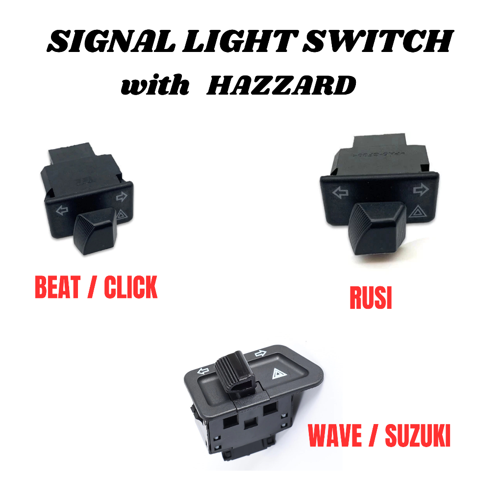 SIGNAL LIGHT SWITCH WITH HAZZARD SIGNAL SWITCH WITH FLASHER FOR HONDA ...