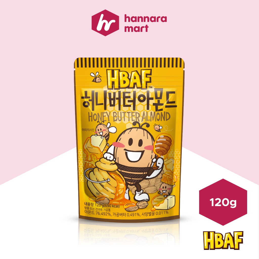 HBAF Honey Butter Almond 120g | Hannara Mart | Shopee Philippines