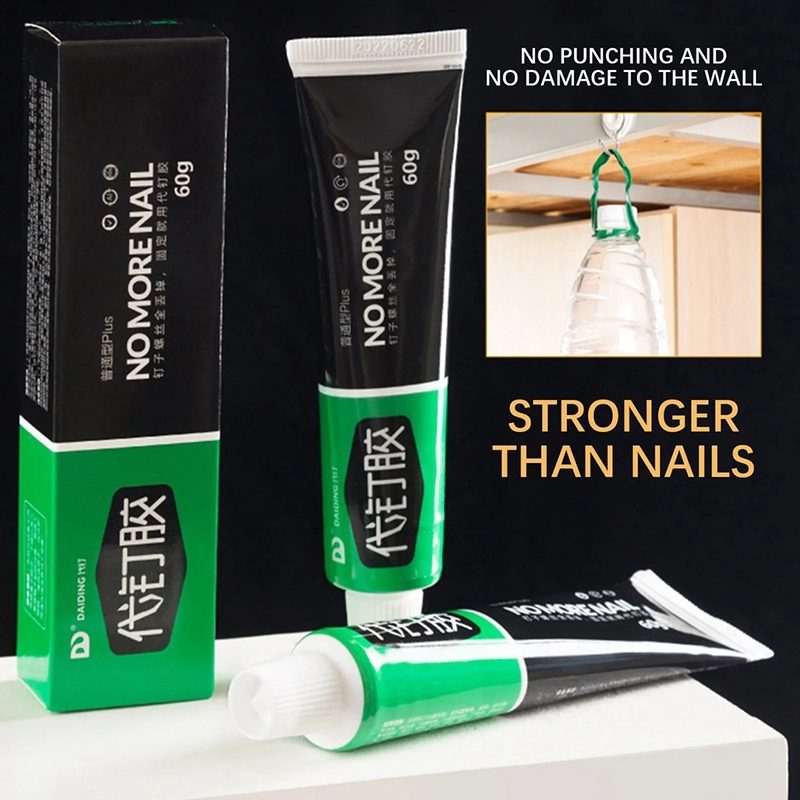 Quick Drying Nail-Free Adhesive Glue – Fast Setting Multi-Purpose White ...