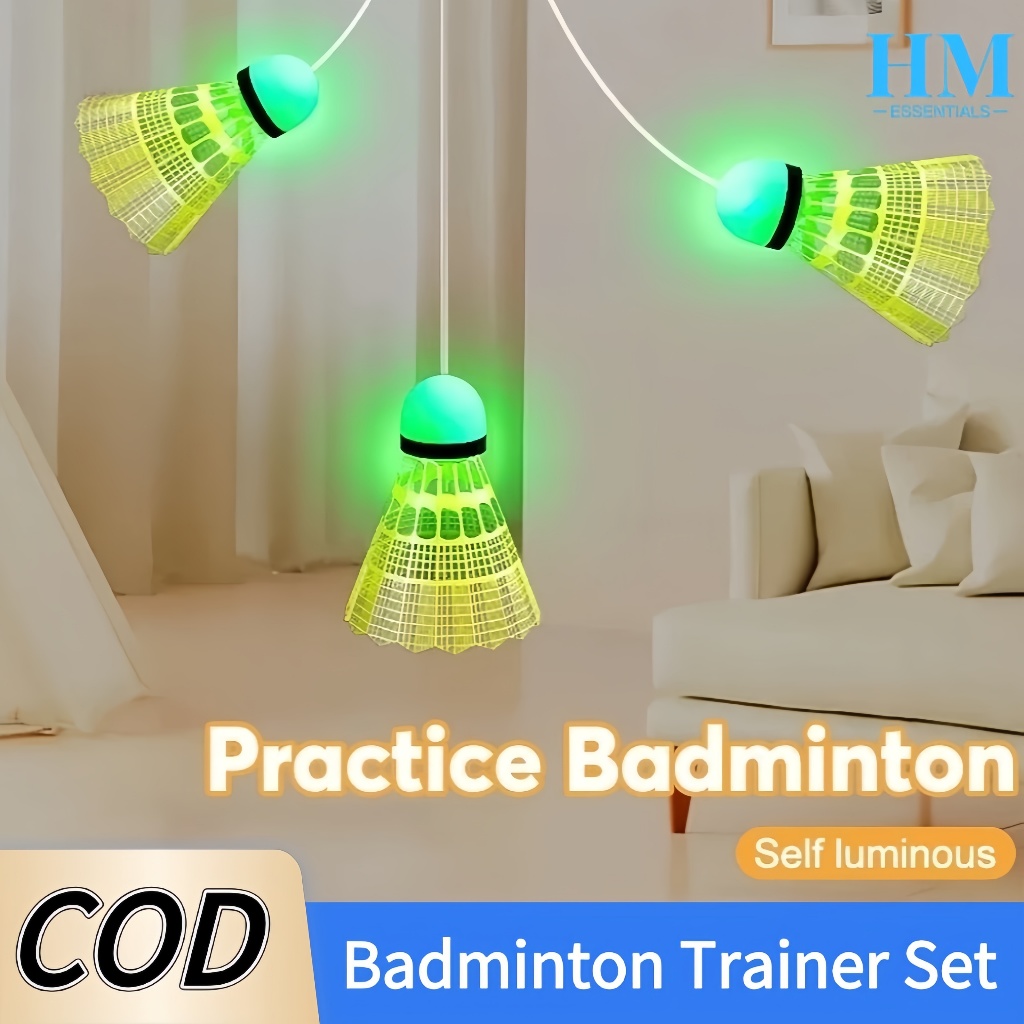 Selfstudy Badminton Trainer Set Rebound Practice Badminton Aid Tool For ...