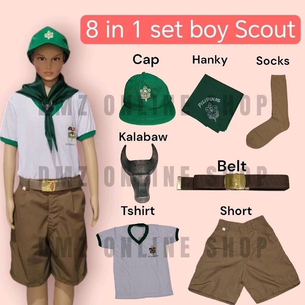 Bsp set for school uniform green | Shopee Philippines