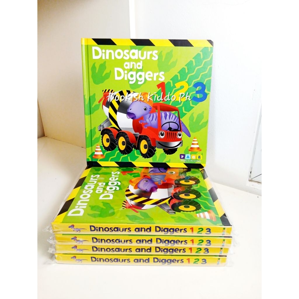 Dinosaurs and Diggers 123 book | Shopee Philippines