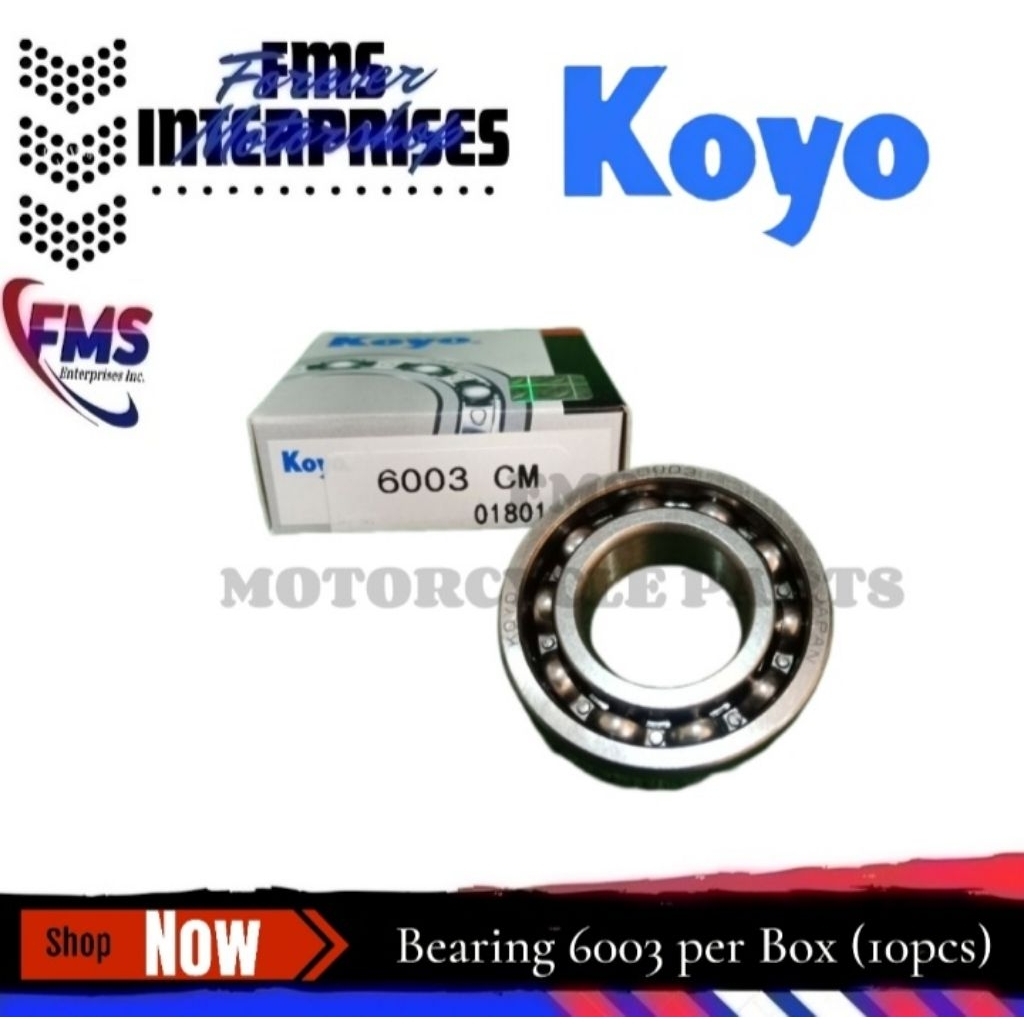 Koyo Bearing 6003 per Box (10pcs) | Shopee Philippines