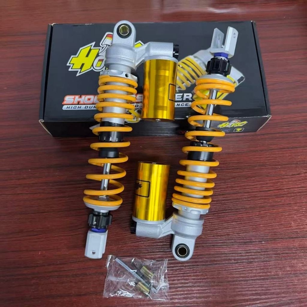HIRC DUAL REAR SHOCK 330MM/300MMNMAX/AEROX V1 V2/ BEAT/CLICK/MIO / PCX ...