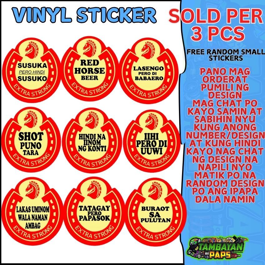LAMINATED GLOSSY VINYL STICKERS FUNNY MEME DESIGN SOLD PER 3PCS WATER ...