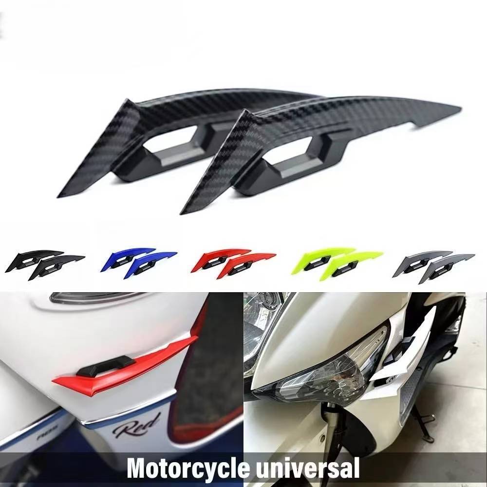 2pcs Colorful Abs MOTORCYCLE WINGLET aerodynamic Spoiler Wing for ...