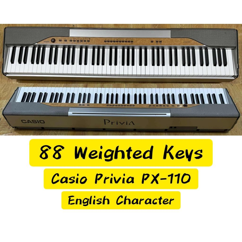 Casio Privia PX-110 (88 Weighted Keys) Japan Surplus Keyboard Piano ...