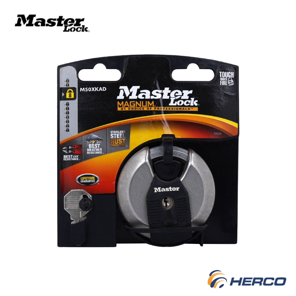 Master Lock M50XKAD Magnum Discuss Padlock 80MM | Shopee Philippines