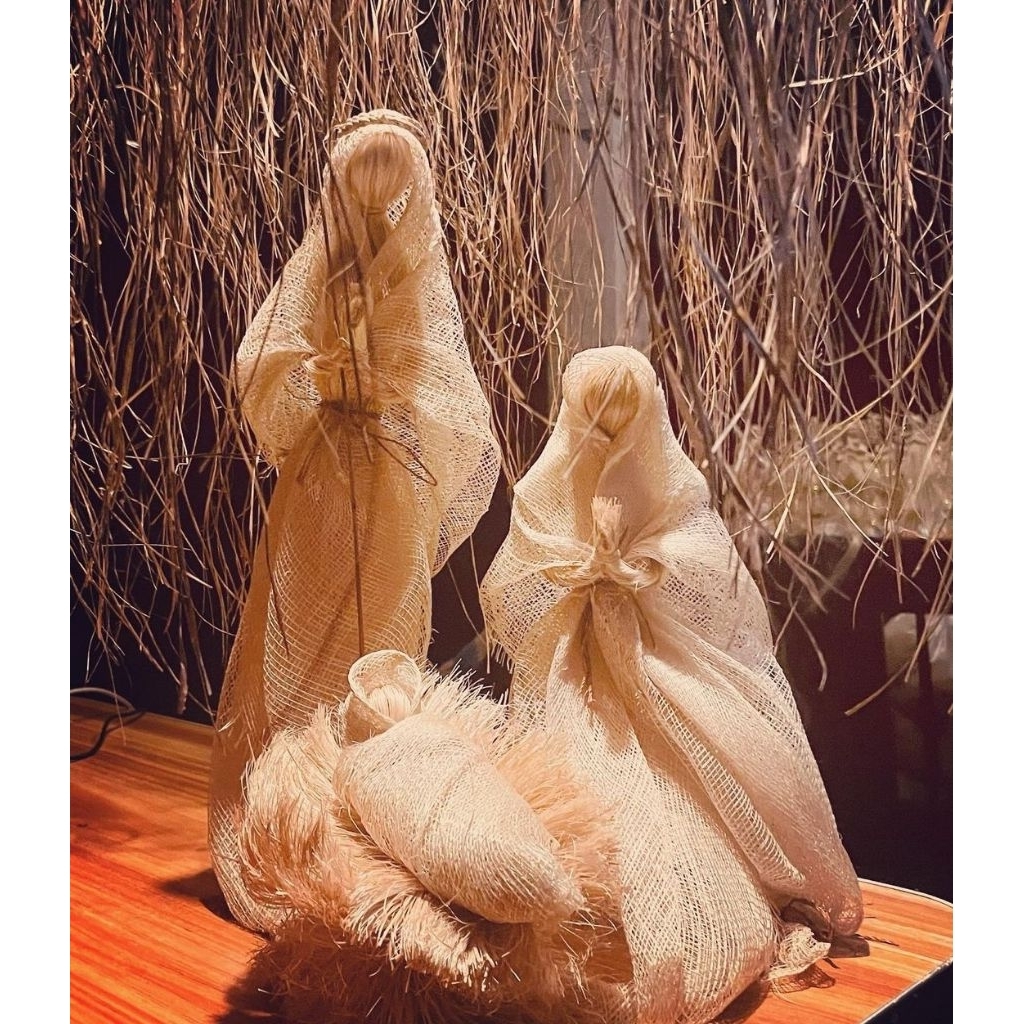 Abaca Nativity Set (Jesus, Mary and Joseph ONLY) | Shopee Philippines