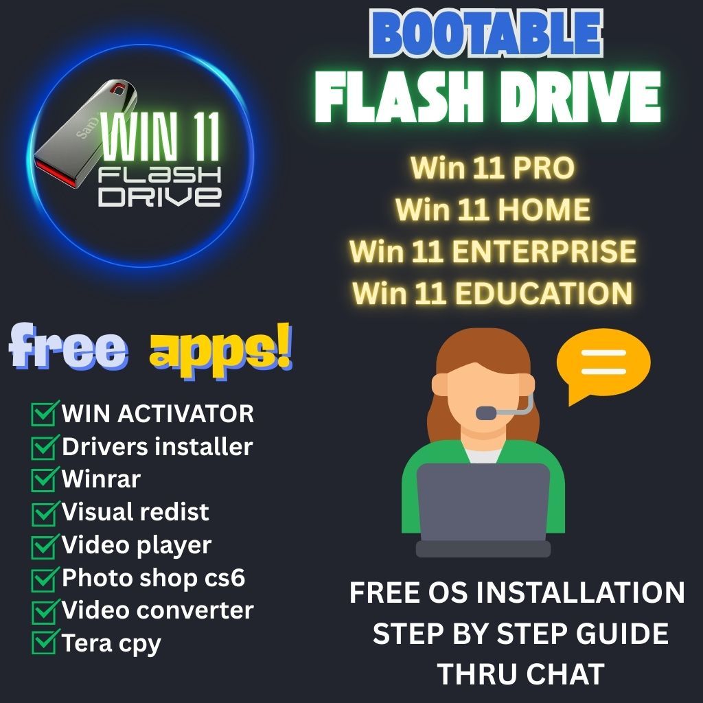 Bootable USB Flash Drive – OS Install & Recovery Tool (Works with Win ...
