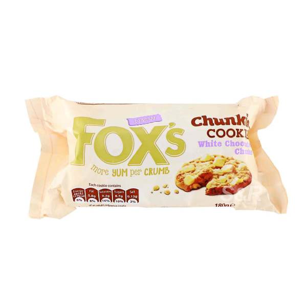 Fox’s White Chocolate Chunkie Cookies 180g | Shopee Philippines