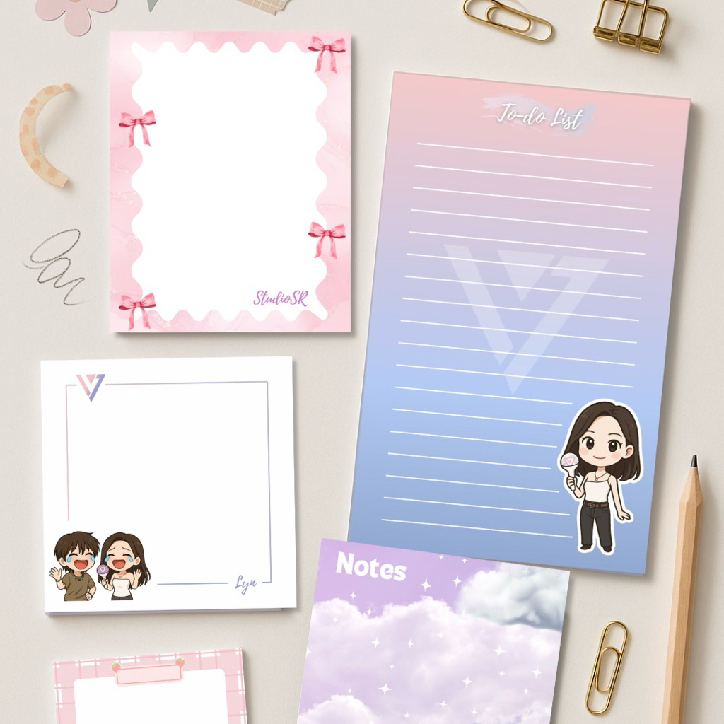 Custom Notepads – Personalized Memo Pads (Your Design / Our Design, 50 ...