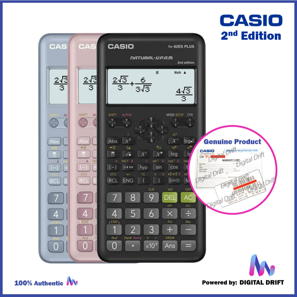 Casio fx-82ES PLUS Scientific Calculator 2nd Edition Original | Shopee ...