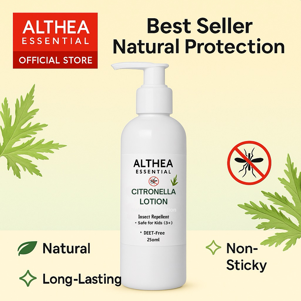 Althea Essential Citronella Lotion 250ml – Natural Mosquito Repellent ...