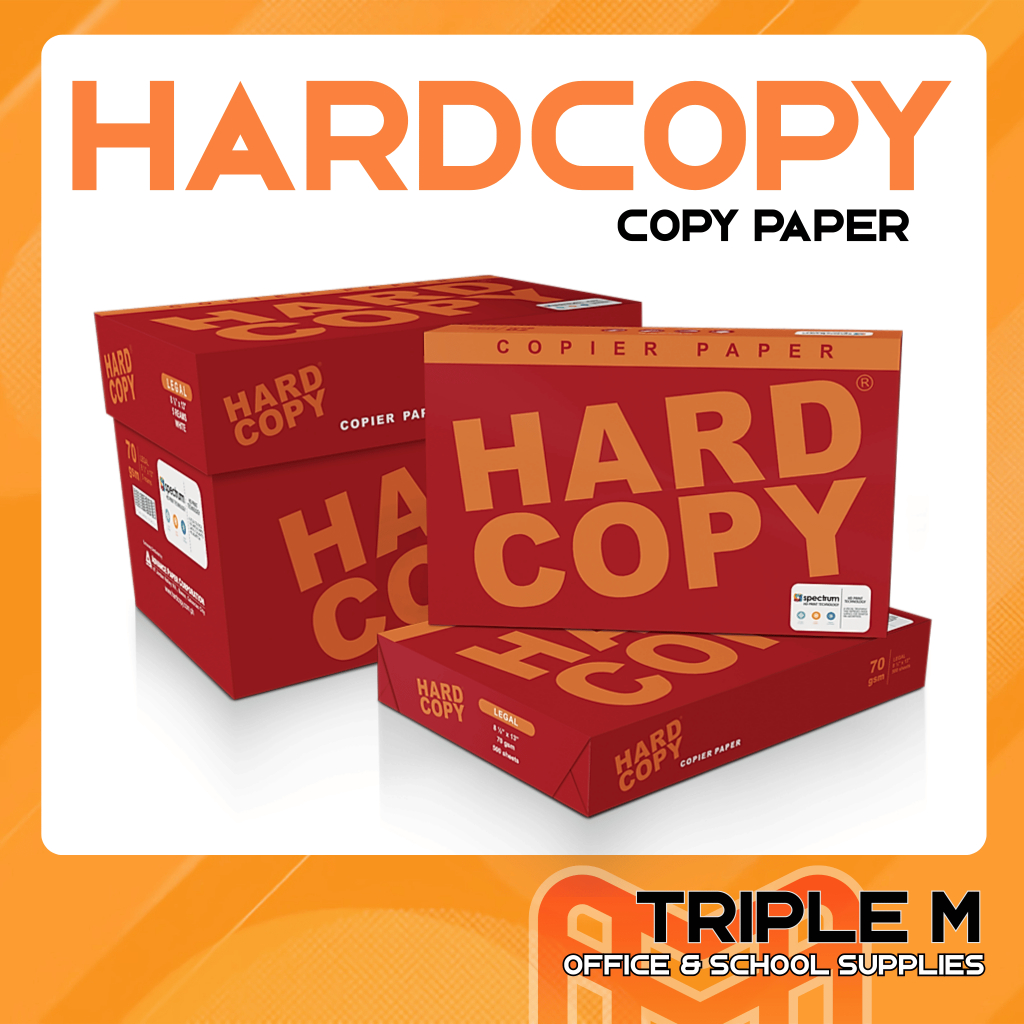 HARDCOPY Copy Paper 70GSM Letter A4 Legal REAM | Shopee Philippines