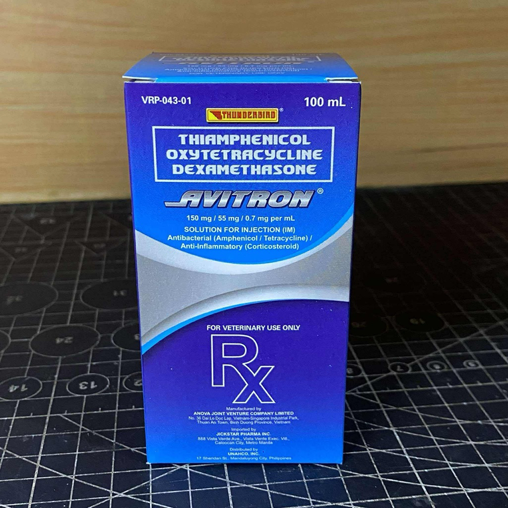 AVITRON 100ML Thiamphenicol Oxytetracycline Dexamethasone | Shopee ...
