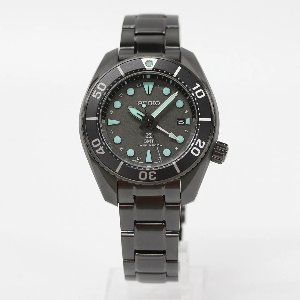 SEIKO PROSPEX The Black Series Analog Quartz Sapphire Crystal SBPK007 ...
