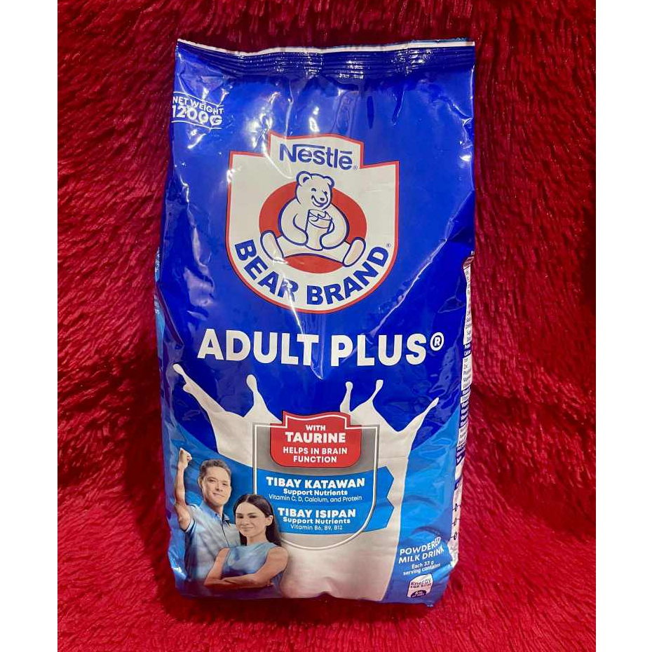 Bear Brand Adult Plus Powdered Milk Drink 1.2kg | Shopee Philippines