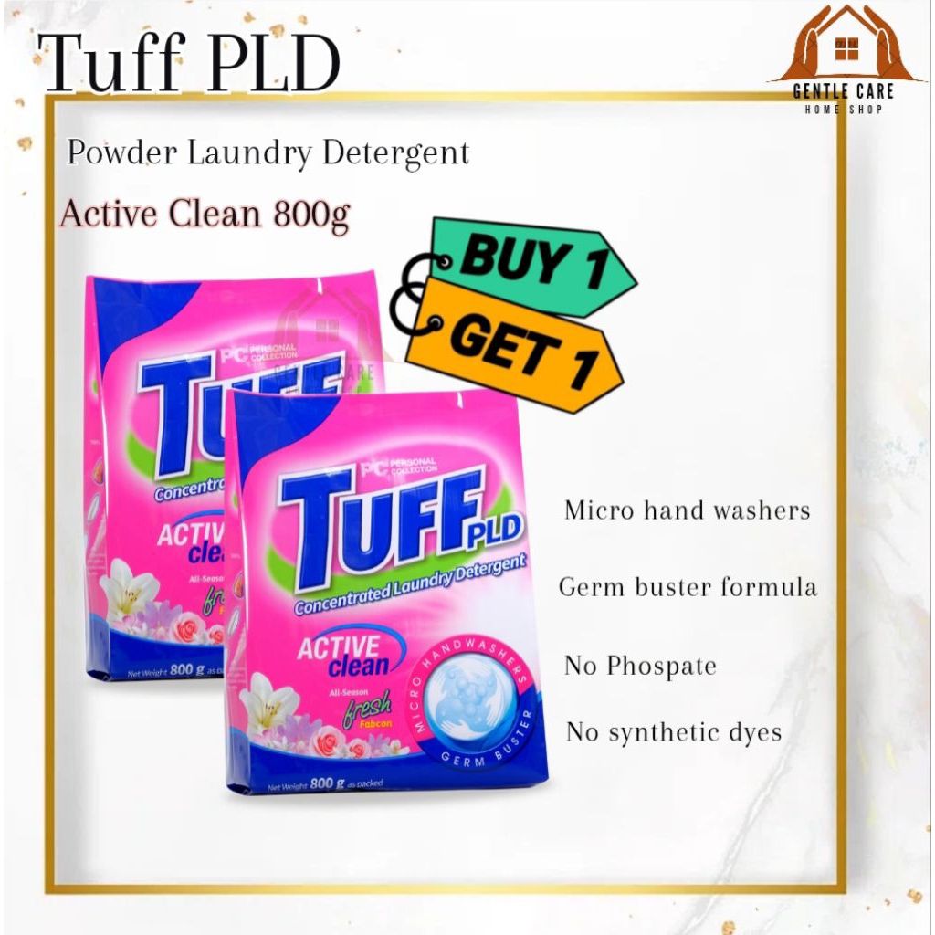 TUFF ACTIVE CLEAN BUY 1 TAKE 1 POWDER LAUNDRY DETERGENT | Shopee ...