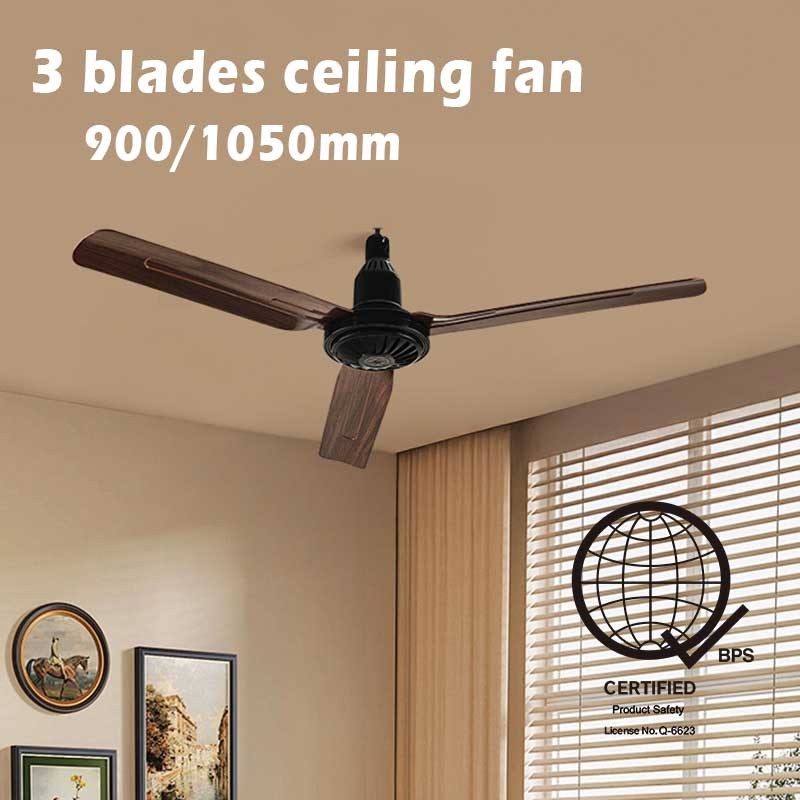 3 Blades Ceiling Fans Big Size Blade Electric Fan Hang Fan Strong Wind ...
