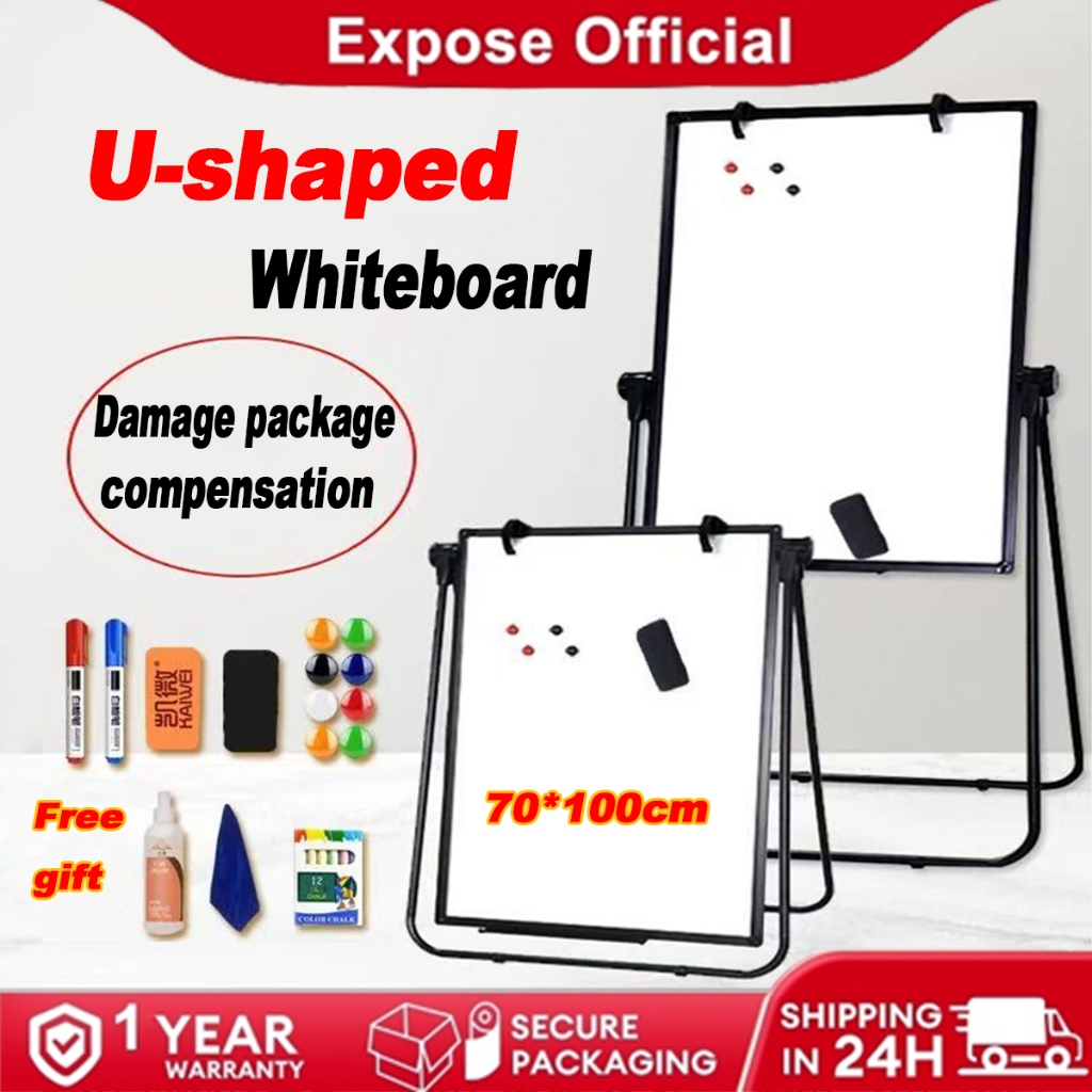 Expose 70*100CM White Board 2 Sided Whiteboard Flipchart Board with ...