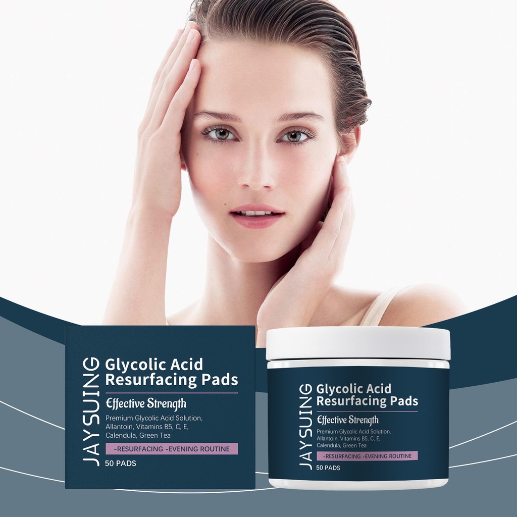 Glycolic Acid Exfoliating Pads For Smooth Hydrated Skin Gentle Peel ...