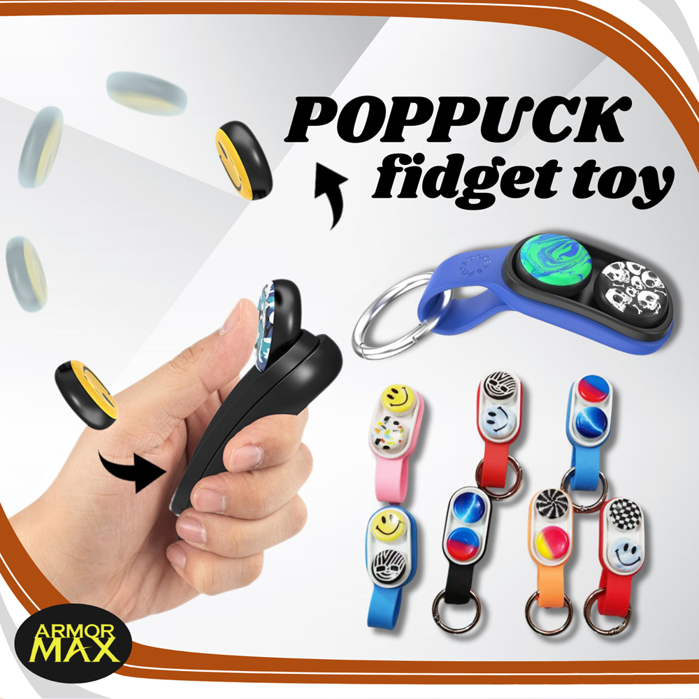 AM MAGNETIC POP PUCK FIDGET SILICONE DECOMPRESSION TOY - POP UP TRICK ...