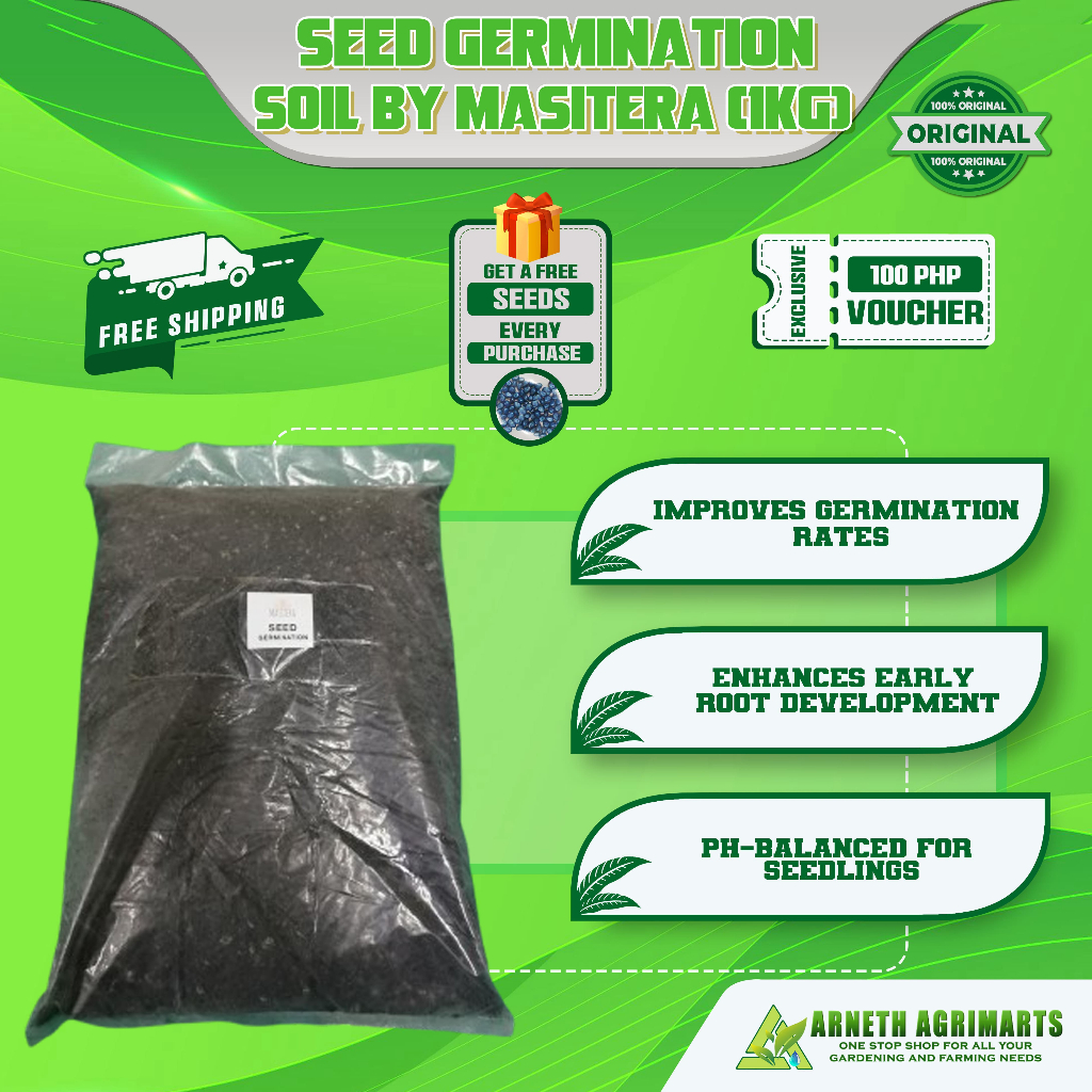 ARNETH Seed Germination Soil by Masitera (1kg) | Shopee Philippines