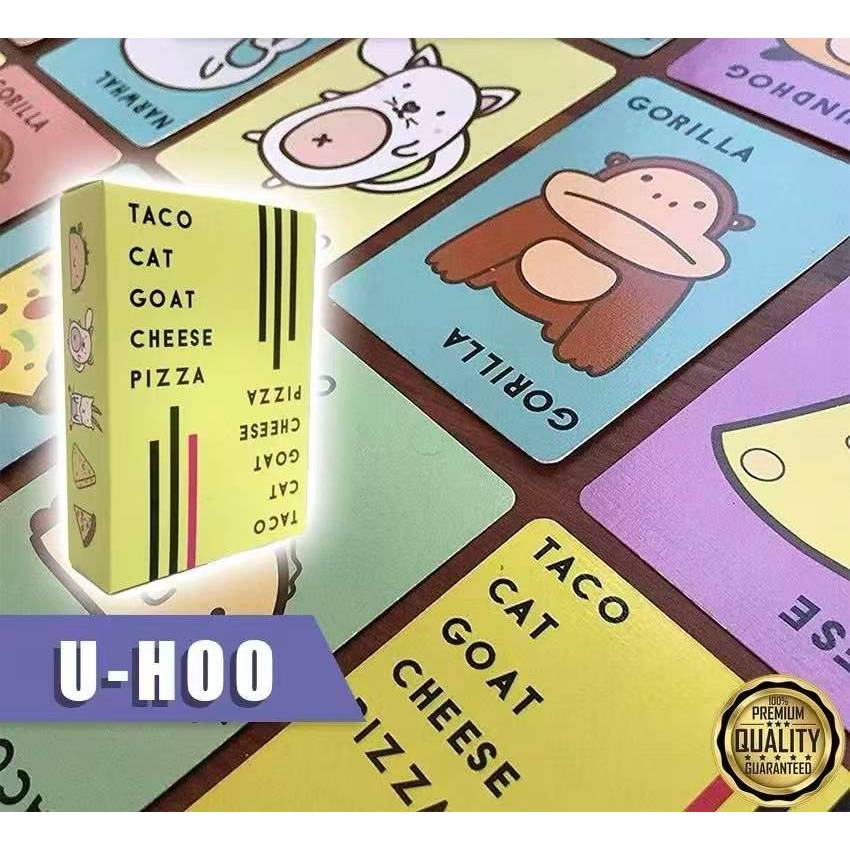 JJTAN Taco Cat Goat Cheese Pizza Enjoying group card games | Shopee ...