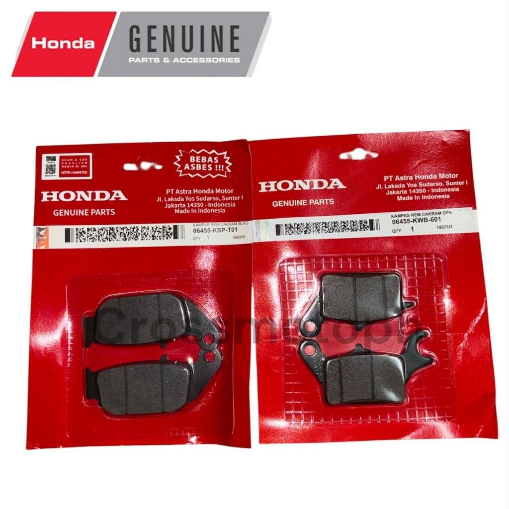 Brake pad SET Supra GTR 150 | Sonic 150 New 2016 | Brake pad front and ...