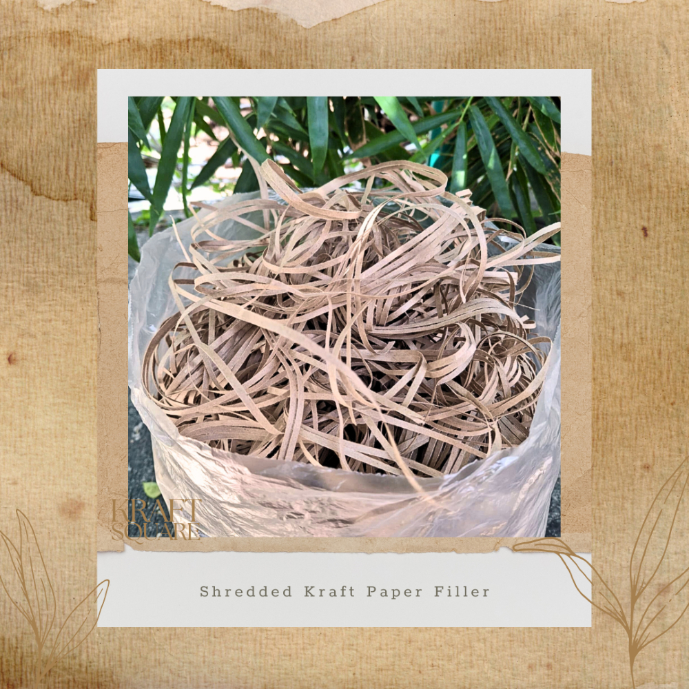 Eco-Friendly Shredded Brown Kraft Paper Packaging Filler for Gift Boxes ...