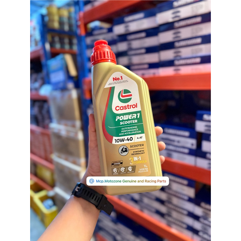Castrol POWER1 Scooter 4T - Full Synthetic 1L -10W-40 | Shopee Philippines
