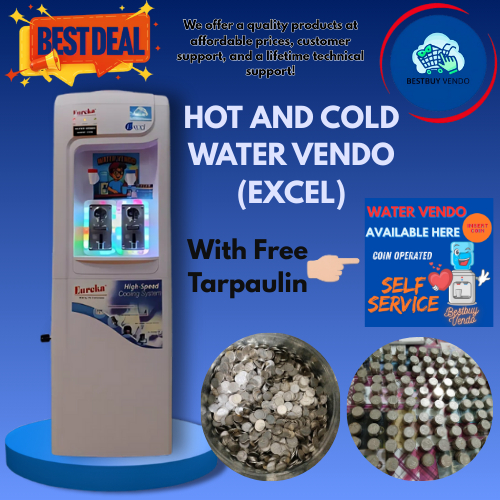 Water Vending Machine EXCEL - Hot & Cold or Cold Only With Compressor ...