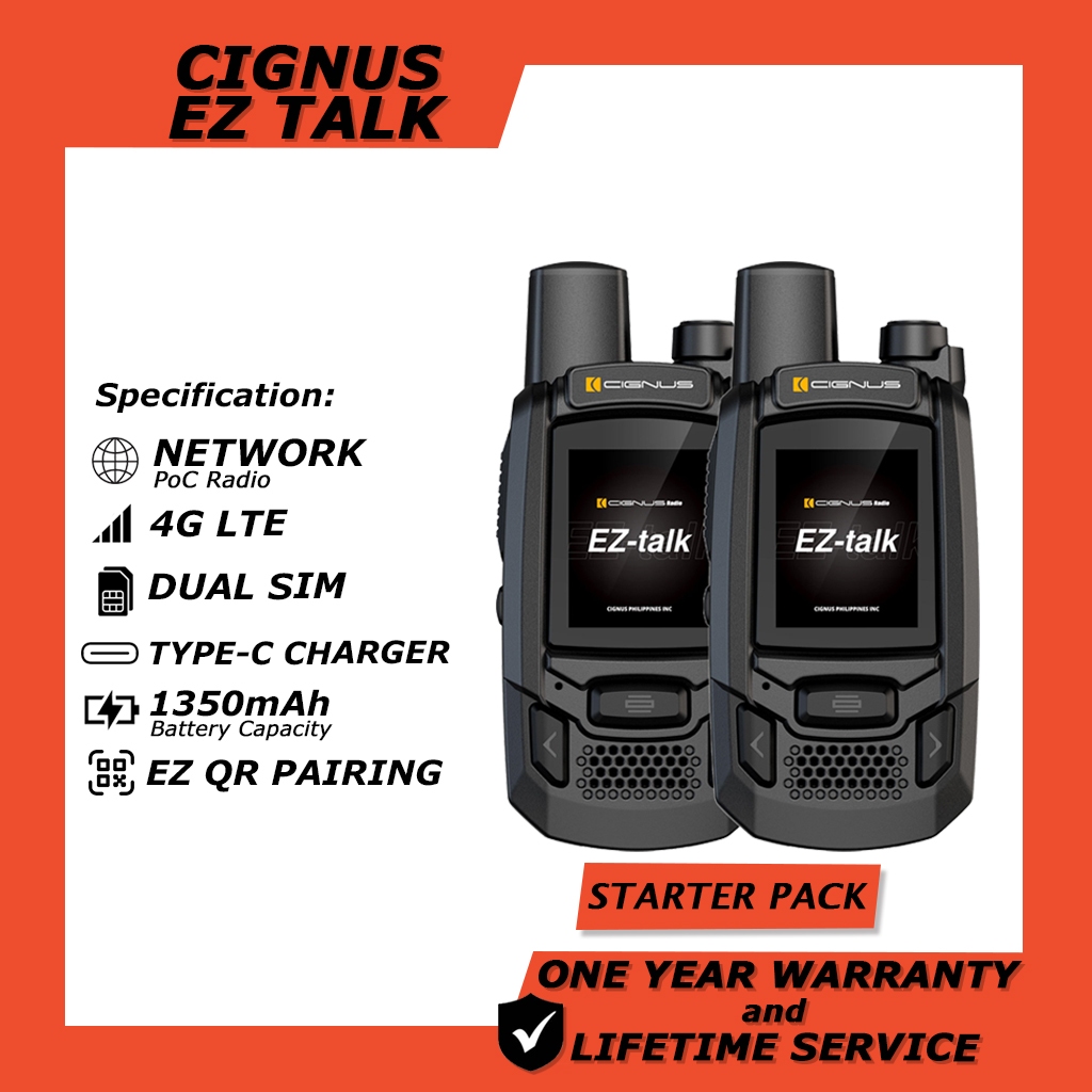 All new Cignus EZ-talk P.o.C Two-way Radio | Shopee Philippines