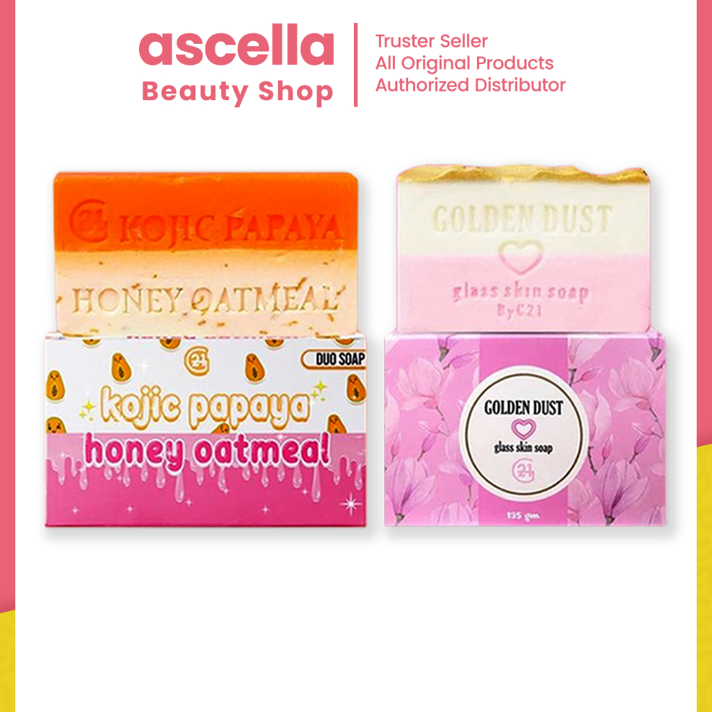 G21 Duo Soap Kojic Papaya Honey Oatmeal / Golden Dust Glass Skin ...